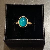 14K Gold Filled Mood Ring, Dainty Personalized Feeling Stone Ring, Gift ...