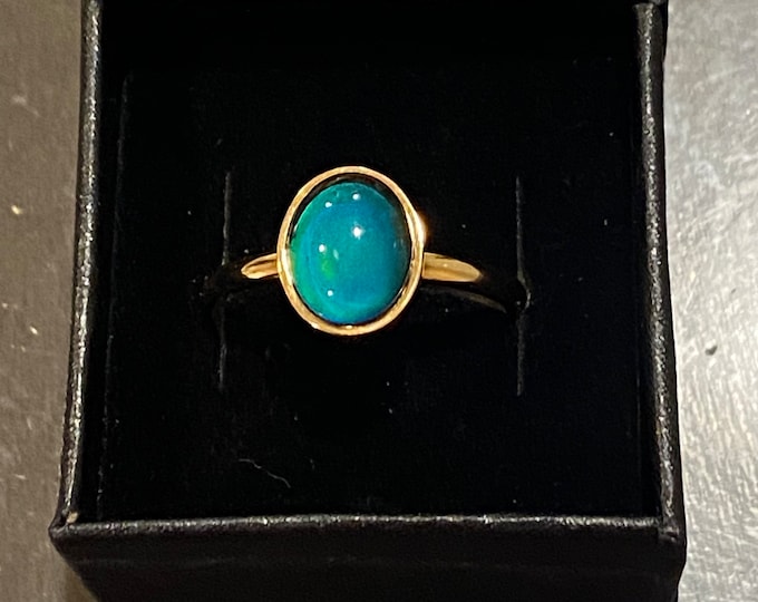 Classic 90s Deadstock in the Mood Ring - Adjustable / Silver / Oval - Etsy
