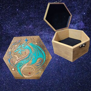 Dragon, Laser Engraved, Handpainted Wooden Dragon Box! Only One ...