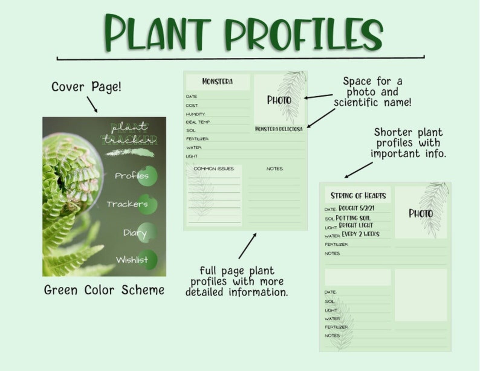Plant Care Guides | Plant Tracker Diary Wish List House Plant Plant ...