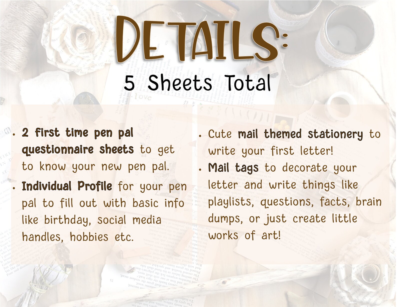 Pen Pal Printable Bundle | Stationery Kit Bundle First Pen Pal Starter ...