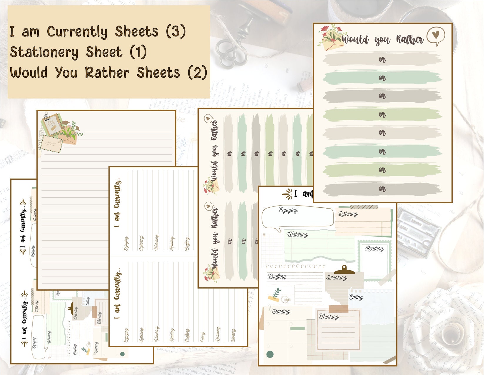 Pen Pal Printables Ultimate Bundle | Pen Pal Trackers About Me Ephemera ...