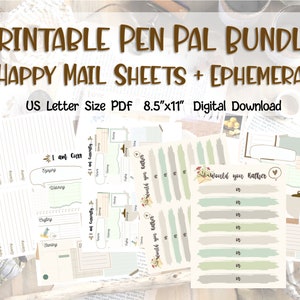 Pen Pal Printable Bundle | I Am Currently Would You Rather Pen Pal ...