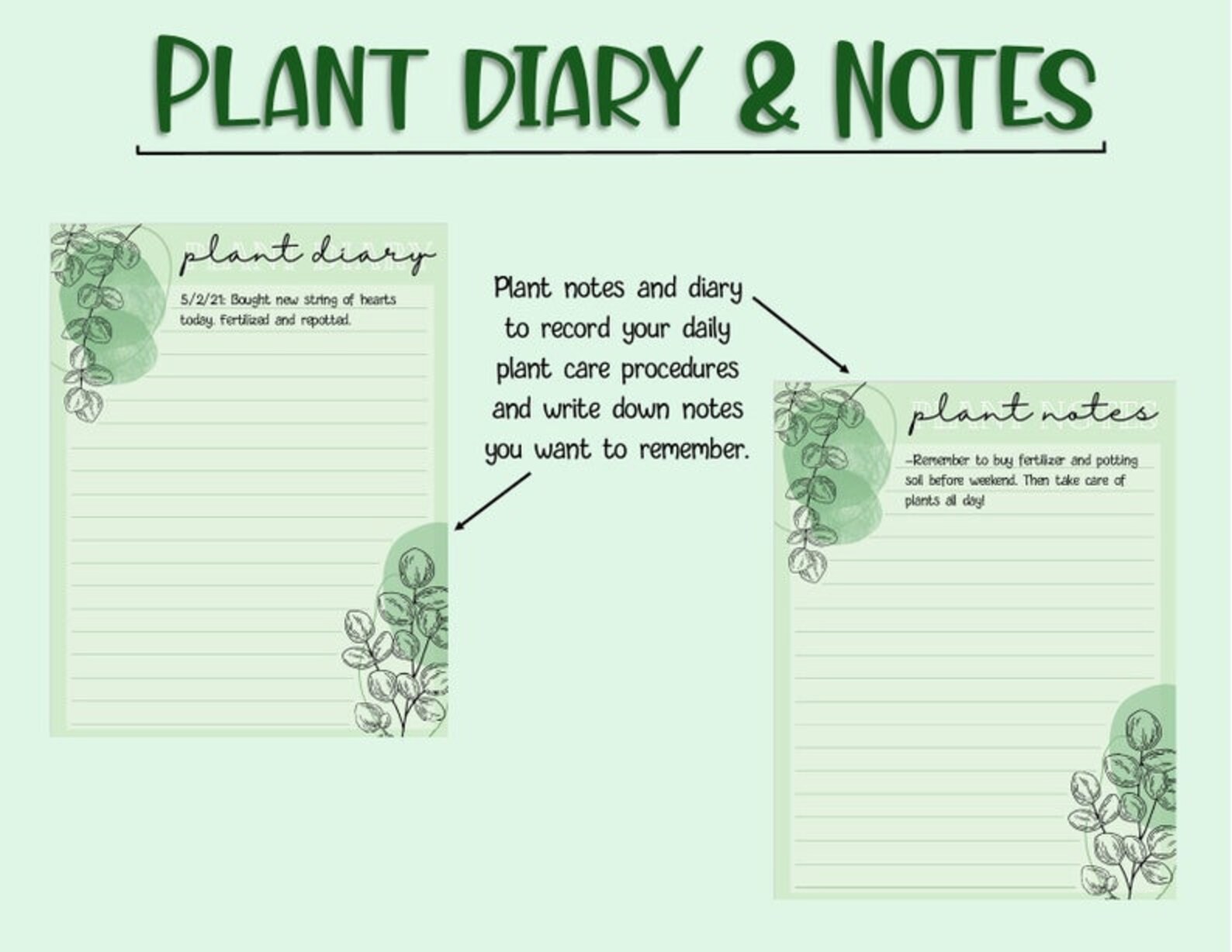Plant Care Guides | Plant Tracker Diary Wish List House Plant Plant ...