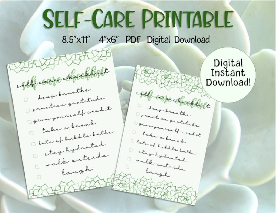 Self Care Poster | Mental Health Wall Art Self Love Print Positive ...