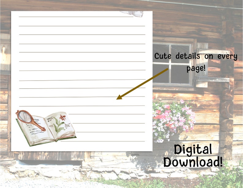 Cottage Core Girl Stationery Bundle Cottagecore Letter Writing Floral ...