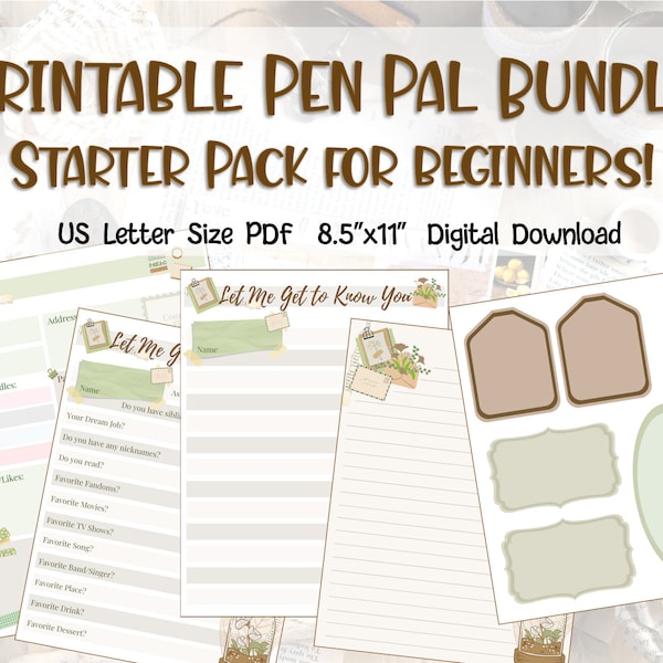Pen Pal Kit - Etsy