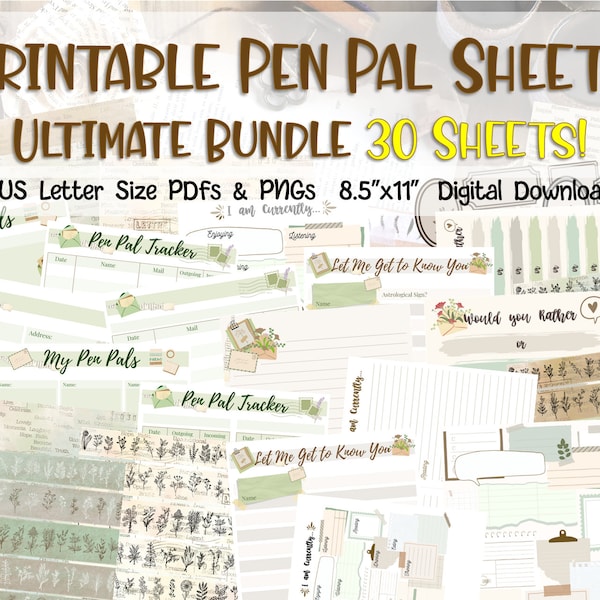 Pen Pal Kit - Etsy