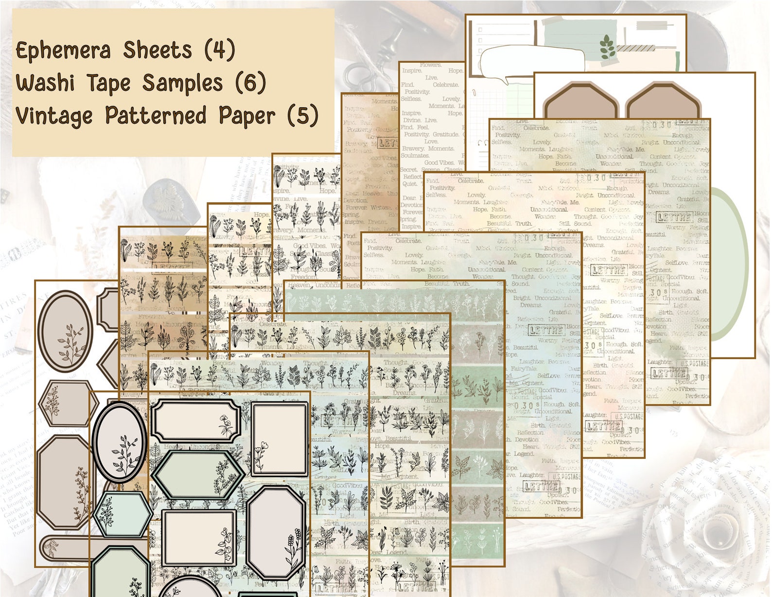 Pen Pal Printables Ultimate Bundle | Pen Pal Trackers About Me Ephemera ...