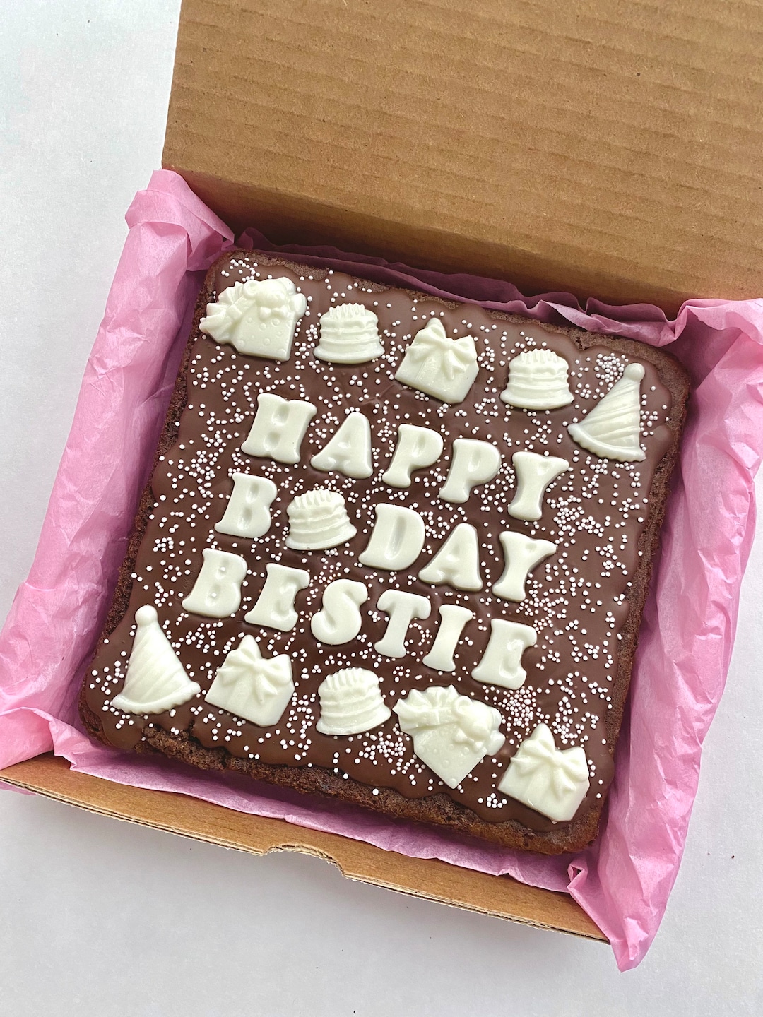 Custom Brownies Custom Birthday Birthday Brownie Brownies - Etsy