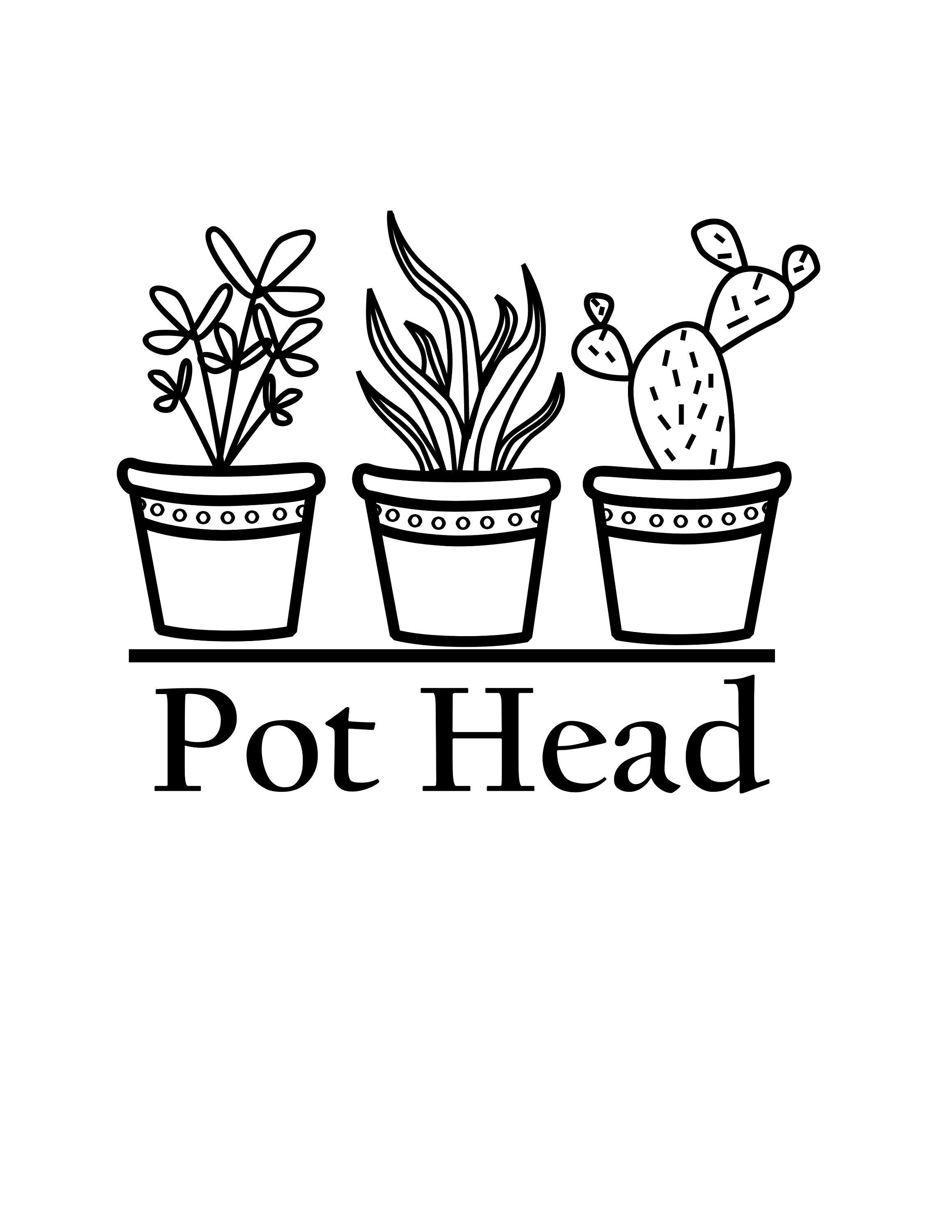 Pot Head Png. - Etsy