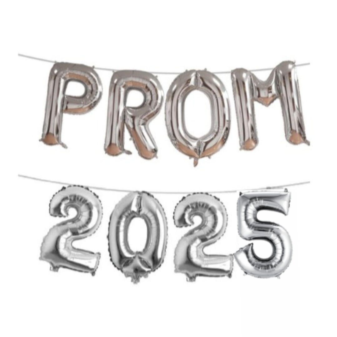 Class of 2025 or Prom 2025 - 16inch Foil Balloons Banners Graduation ...