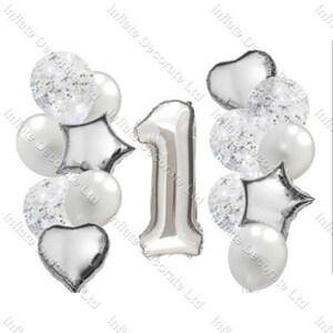 Number 1 Foil Balloons, First 1st Birthday - Etsy