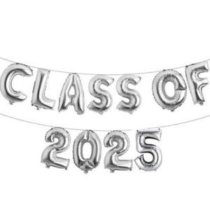 Class of 2025 or Prom 2025 - 16inch Foil Balloons Banners Graduation ...