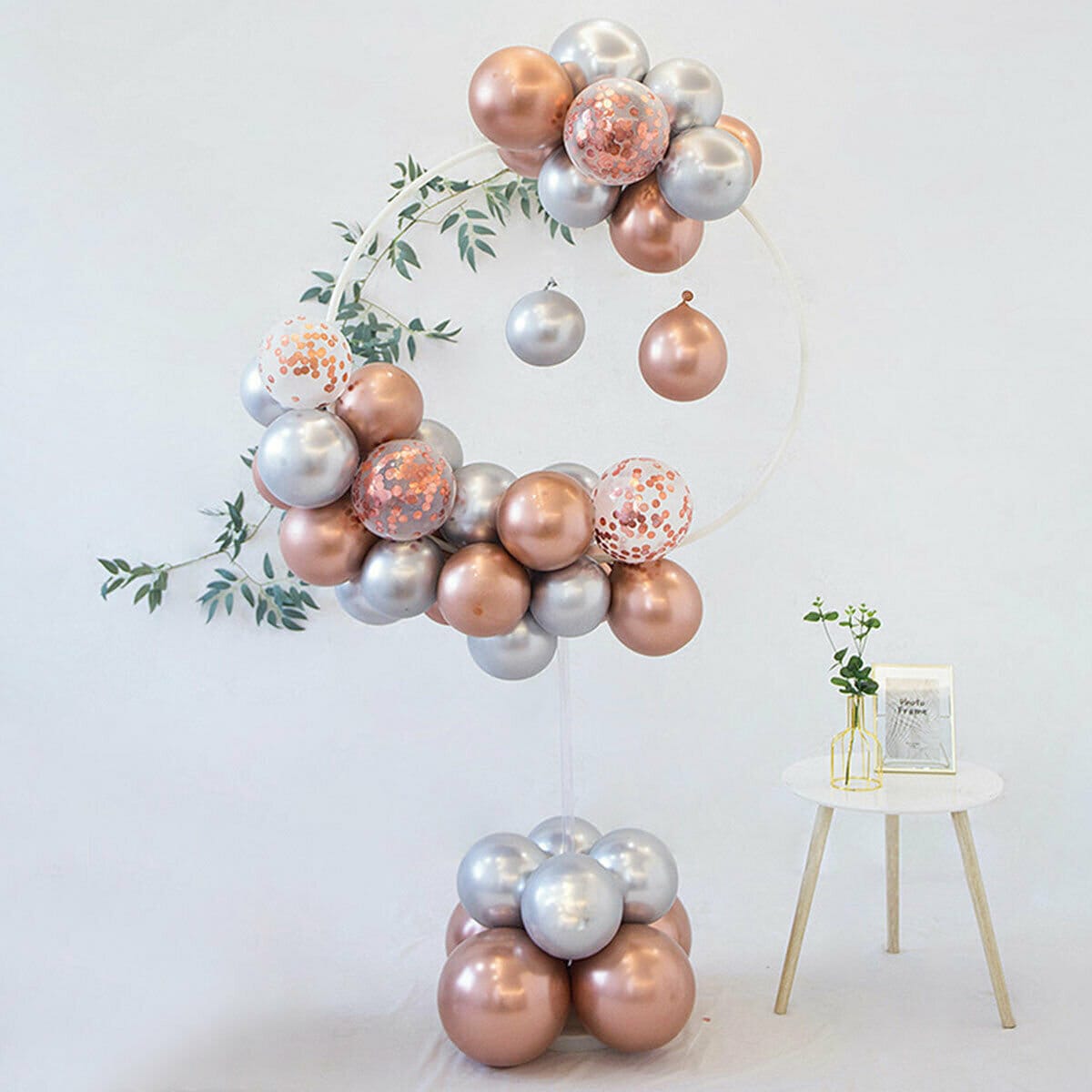 Round Column Balloon Garland Stand Arch Balloon Wreath Ring Party ...