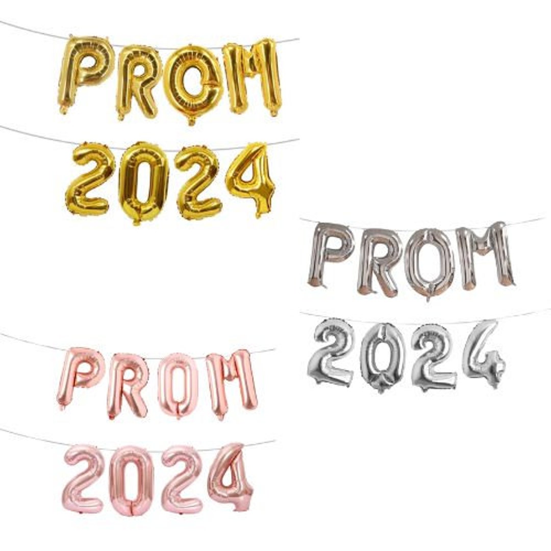 Prom or Prom 2024 16inch Foil Balloons Banners Graduation Balloons ...