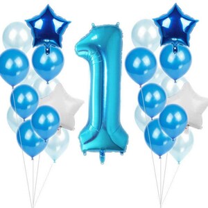 Number 1 Foil Balloons, First 1st Birthday - Etsy