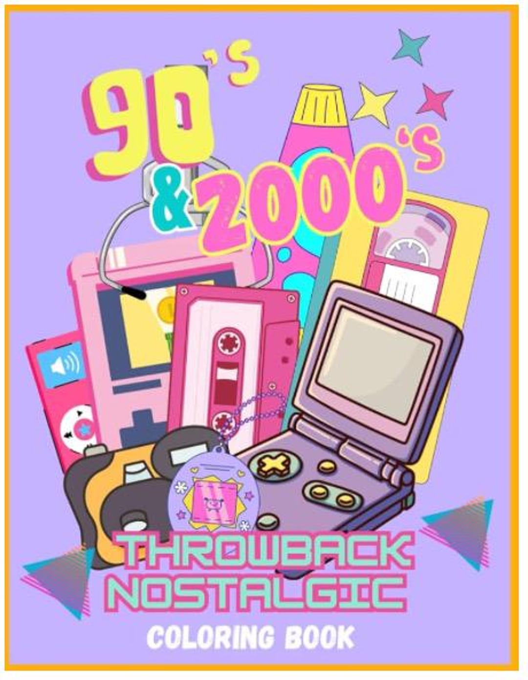 90s 2000s Nostalgic Throwback Coloring Book: Adult and Childs Coloring ...