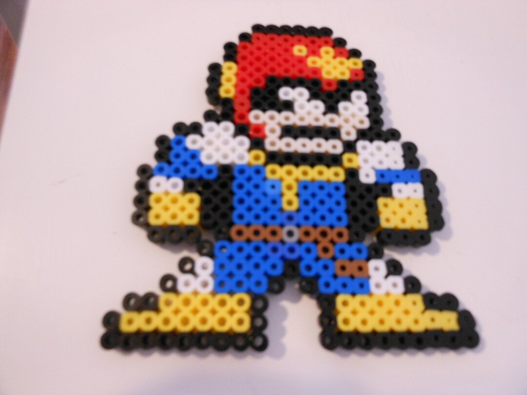 F-zero Captain Falcon Perler Figure - Etsy