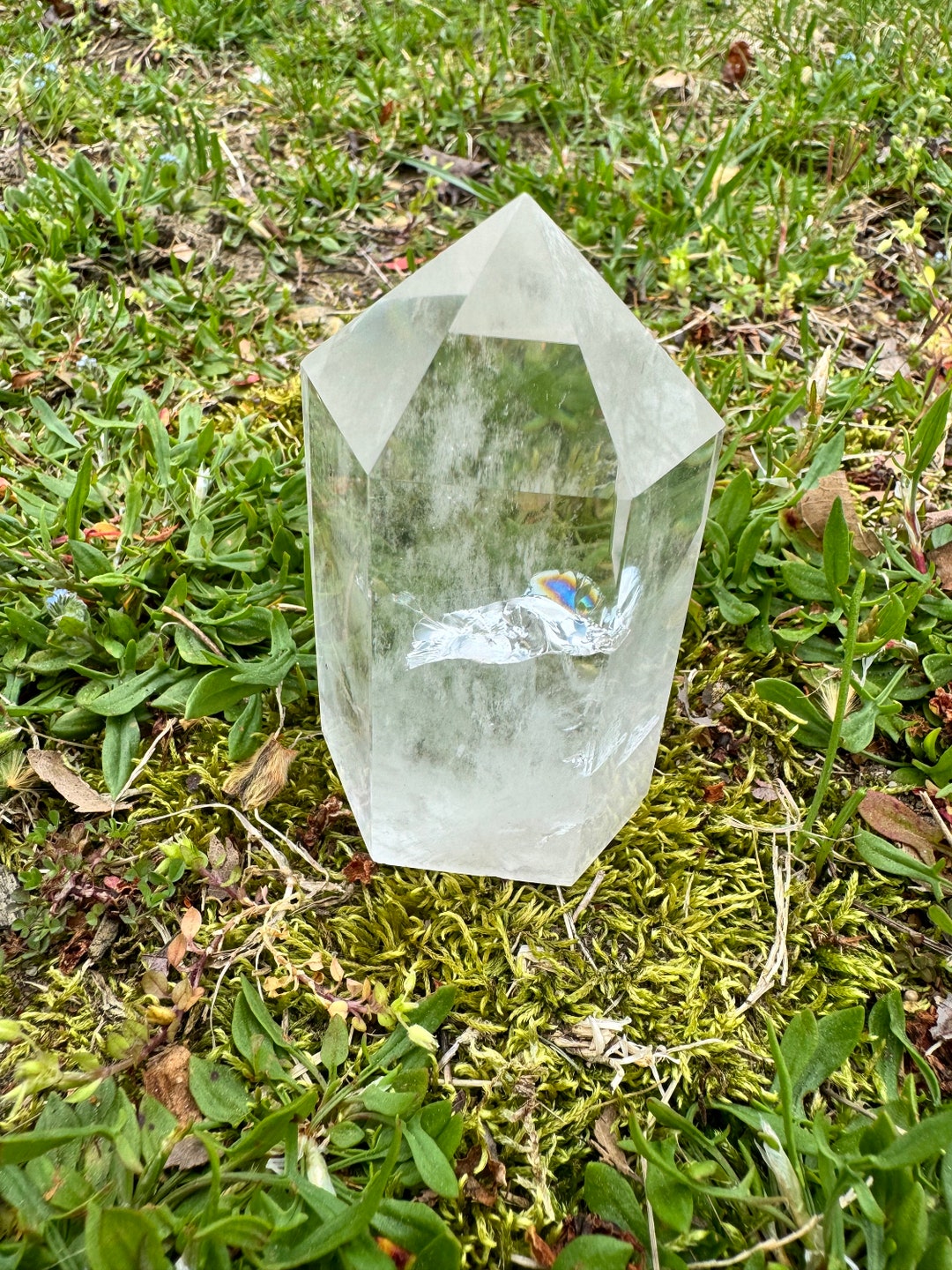 Stunning Ice Clear Quartz Tower - Etsy