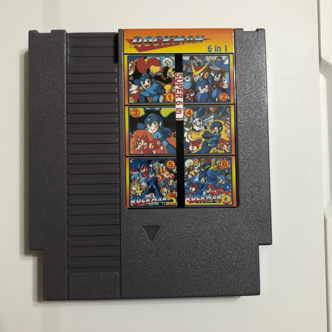 Rocket Man Japanese Mega Man 6 in 1 NES - Etsy