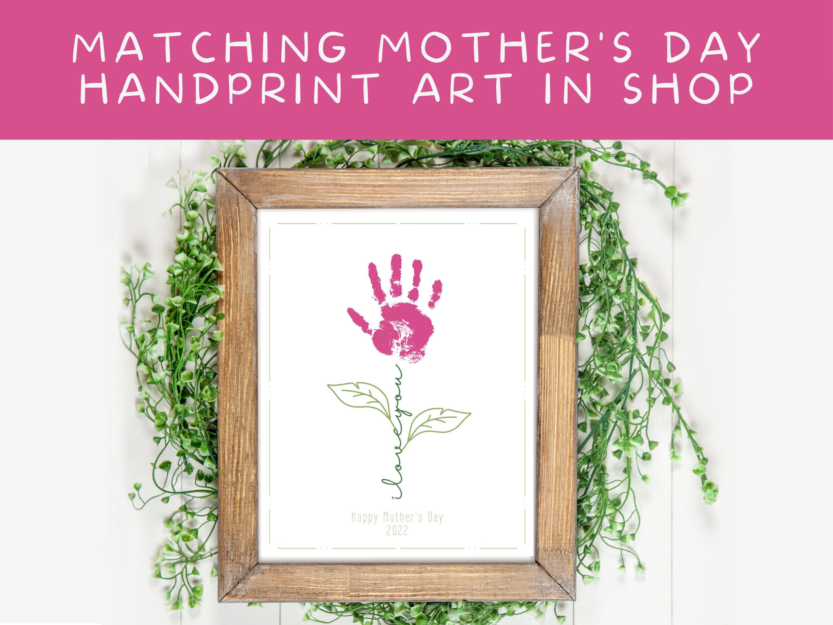 Printable Mother's Day Fingerprint Card | Finger Print Art | Mother's ...