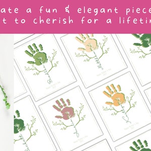 Custom Mother's Day Handprint Craft Tree Handprint Art Mother's Day ...