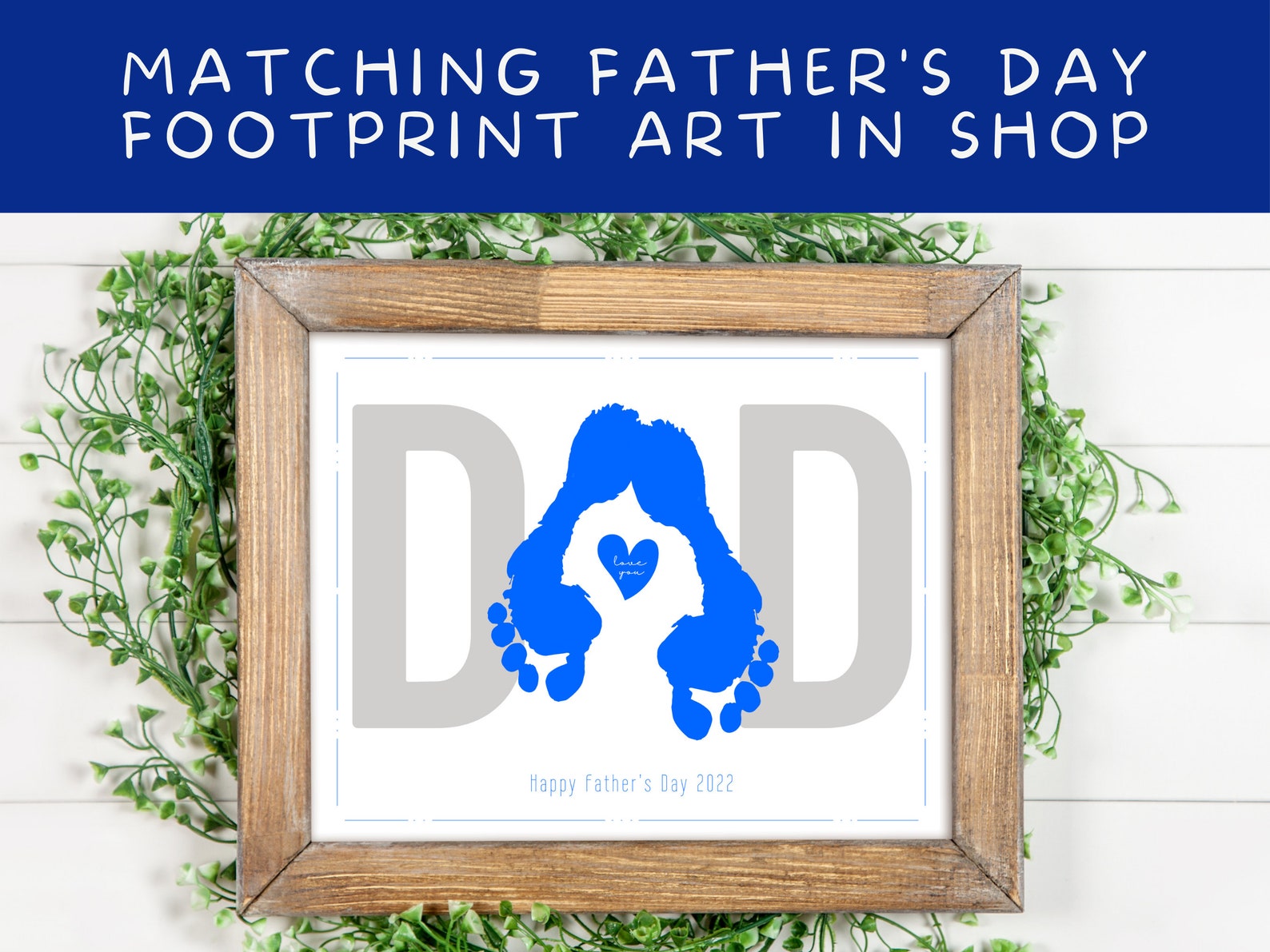 Printable Father's Day Fingerprint Card Father's Day - Etsy