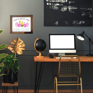 Printable Mother's Day Handprint Craft | Bee-cause Art | Hand Print Art ...