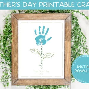 Printable Father's Day Handprint Craft Hand Print Art - Etsy