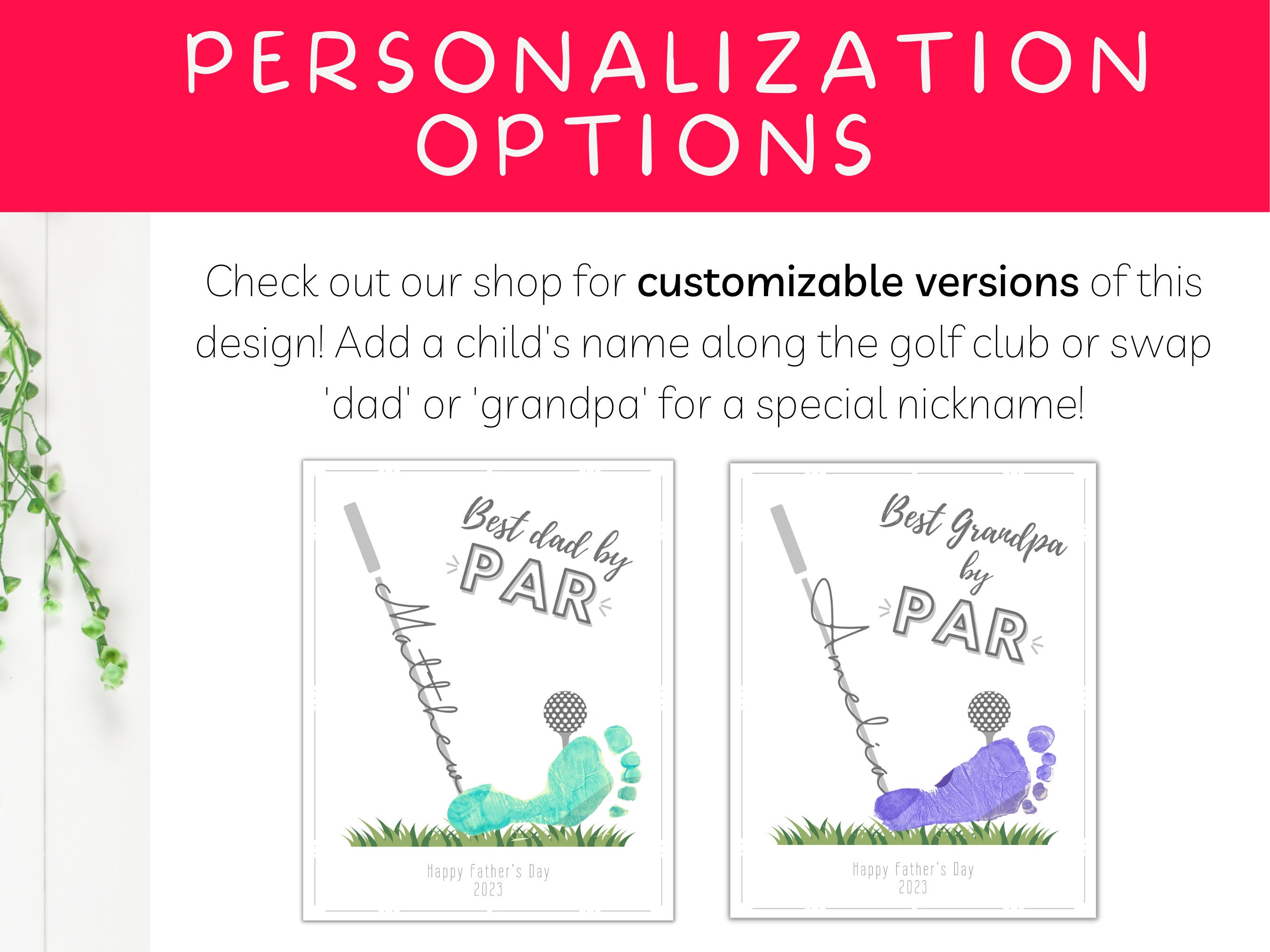 Printable Father's Day Grandpa Golf Gift Father's - Etsy