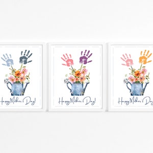 Printable Mother's Day Handprint Craft | Hand Print Art | Mother's Day ...