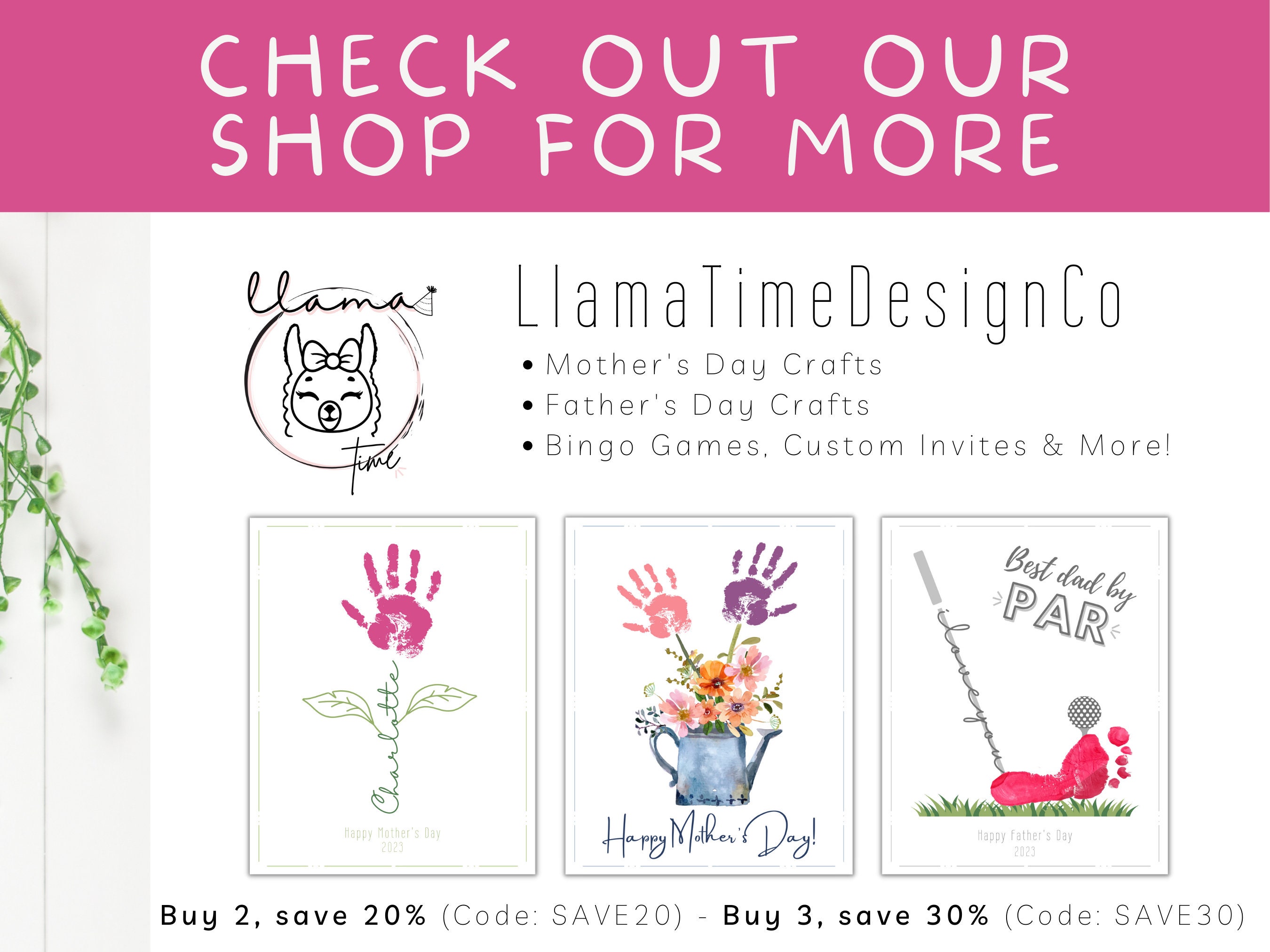 Printable Mother's Day Handprint Craft Butterfly Art - Etsy