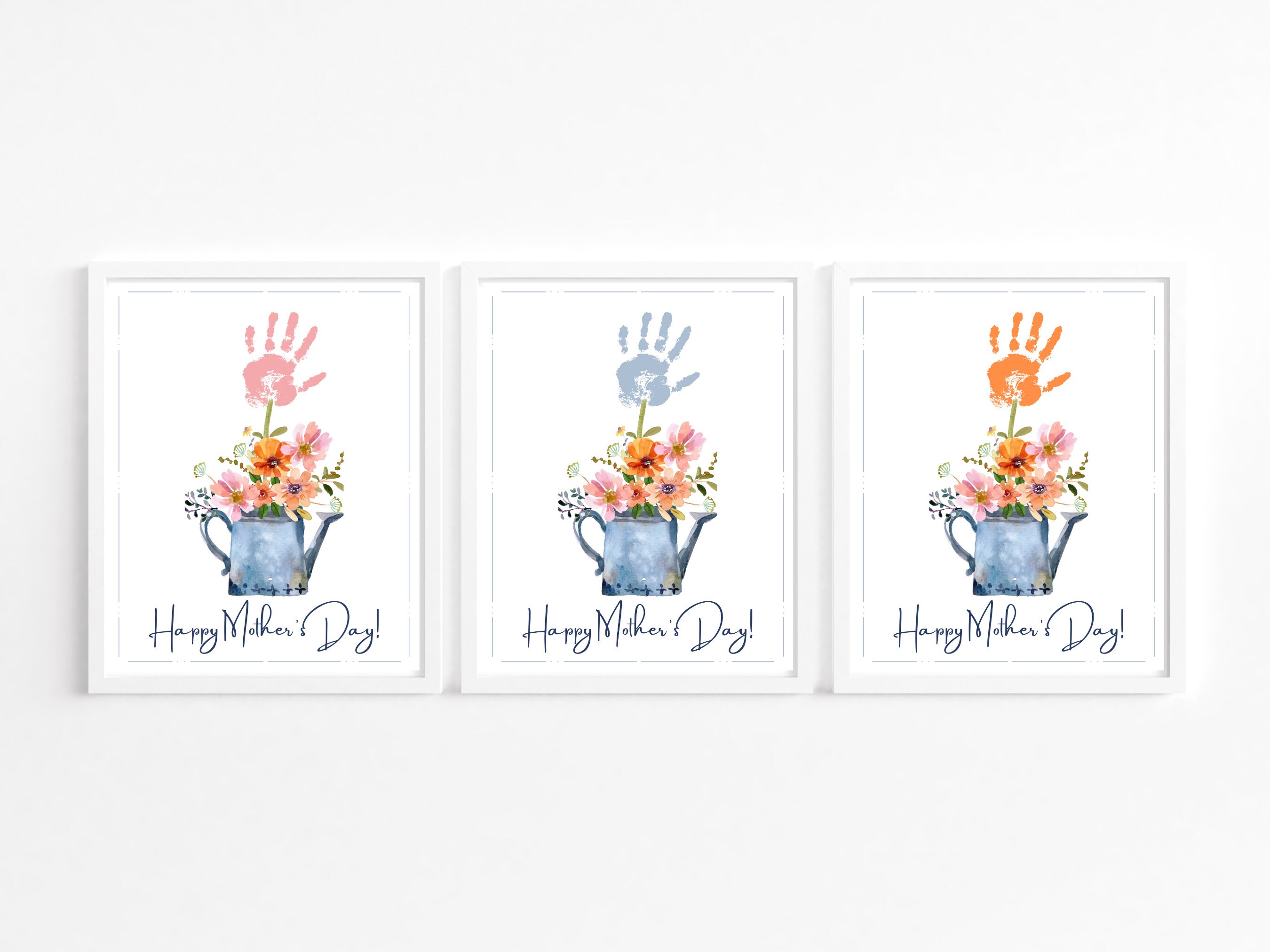 Printable Mother's Day Handprint Craft | Hand Print Art | Mother's Day ...