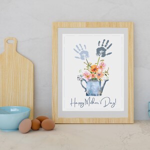 Printable Mother's Day Handprint Craft | Hand Print Art | Mother's Day ...
