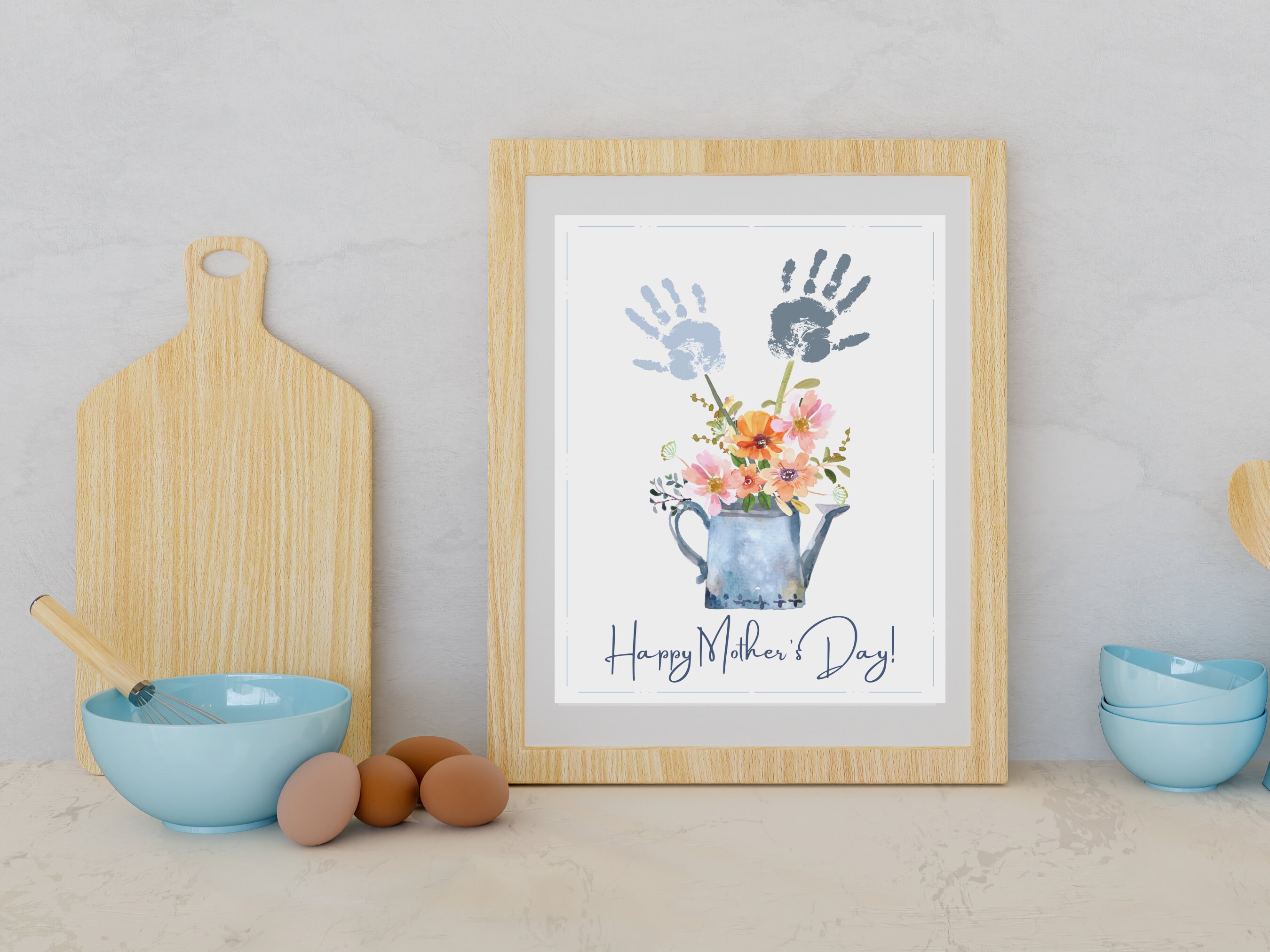 Printable Mother's Day Handprint Craft Hand Print Art Mother's Day ...