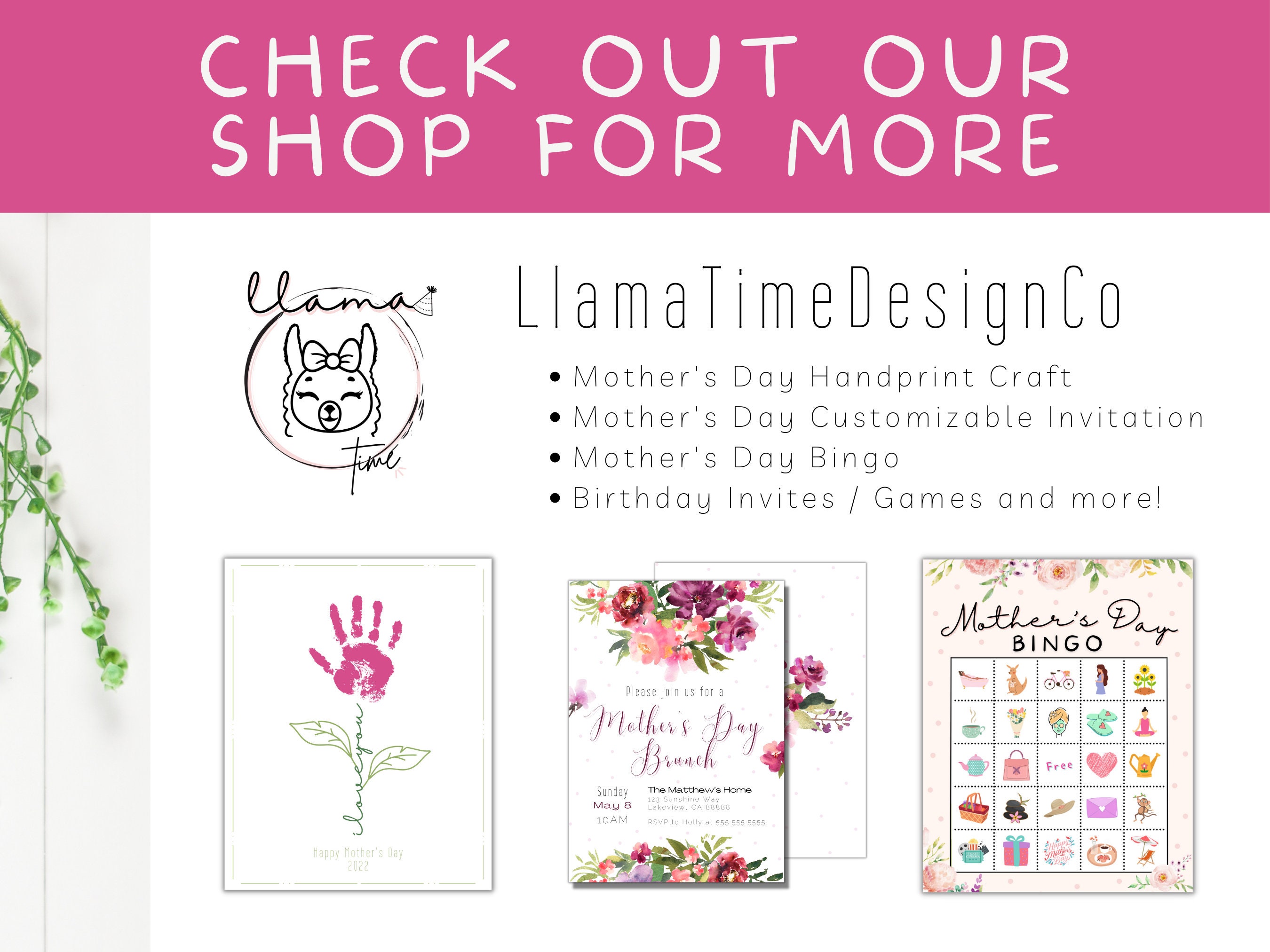 Printable Mother's Day Fingerprint Card | Finger Print Art | Mother's ...