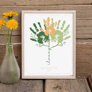 Printable Father's Day Handprint Craft Hand Print Art - Etsy