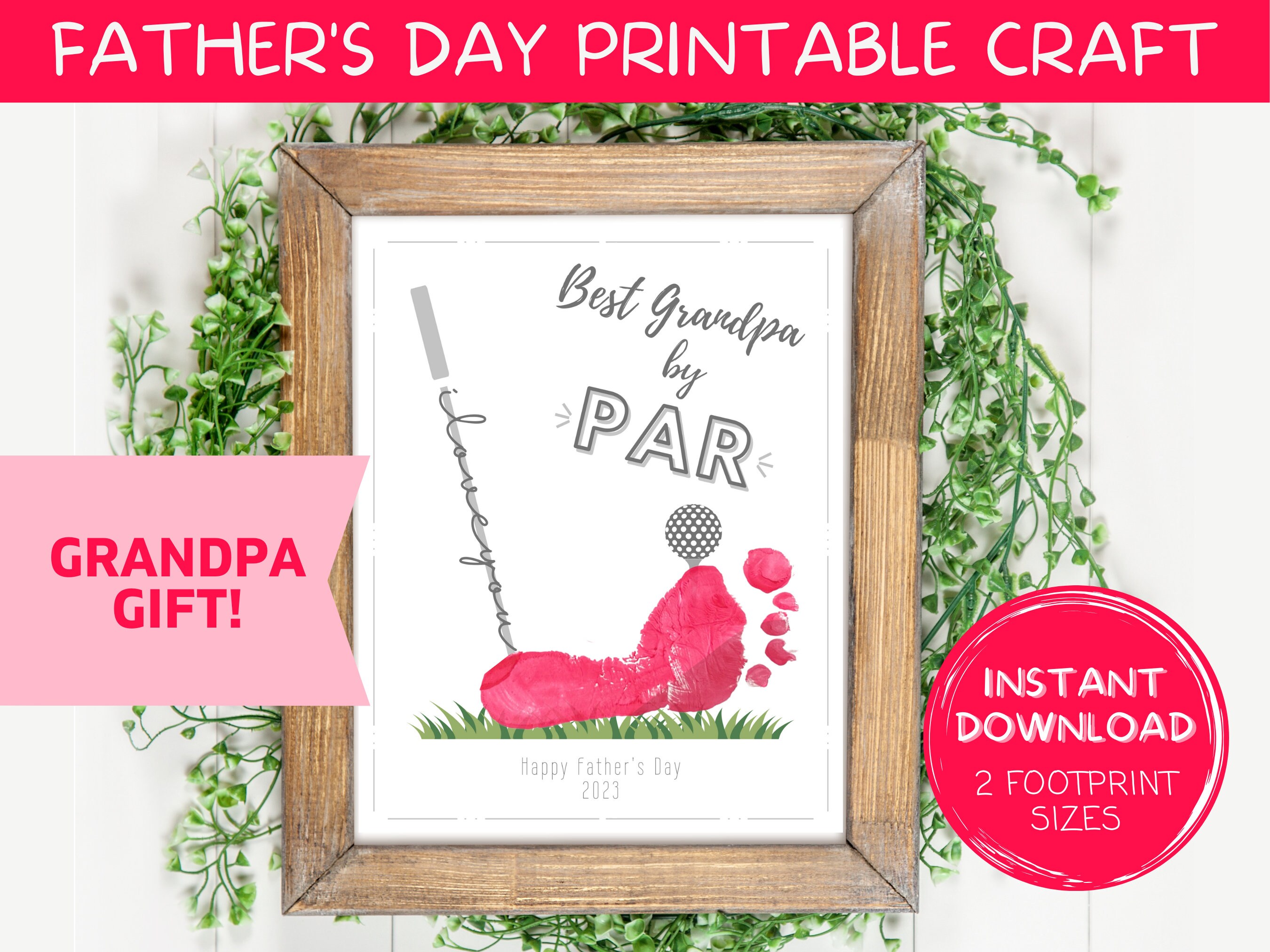 Printable Father's Day Grandpa Golf Gift Father's - Etsy