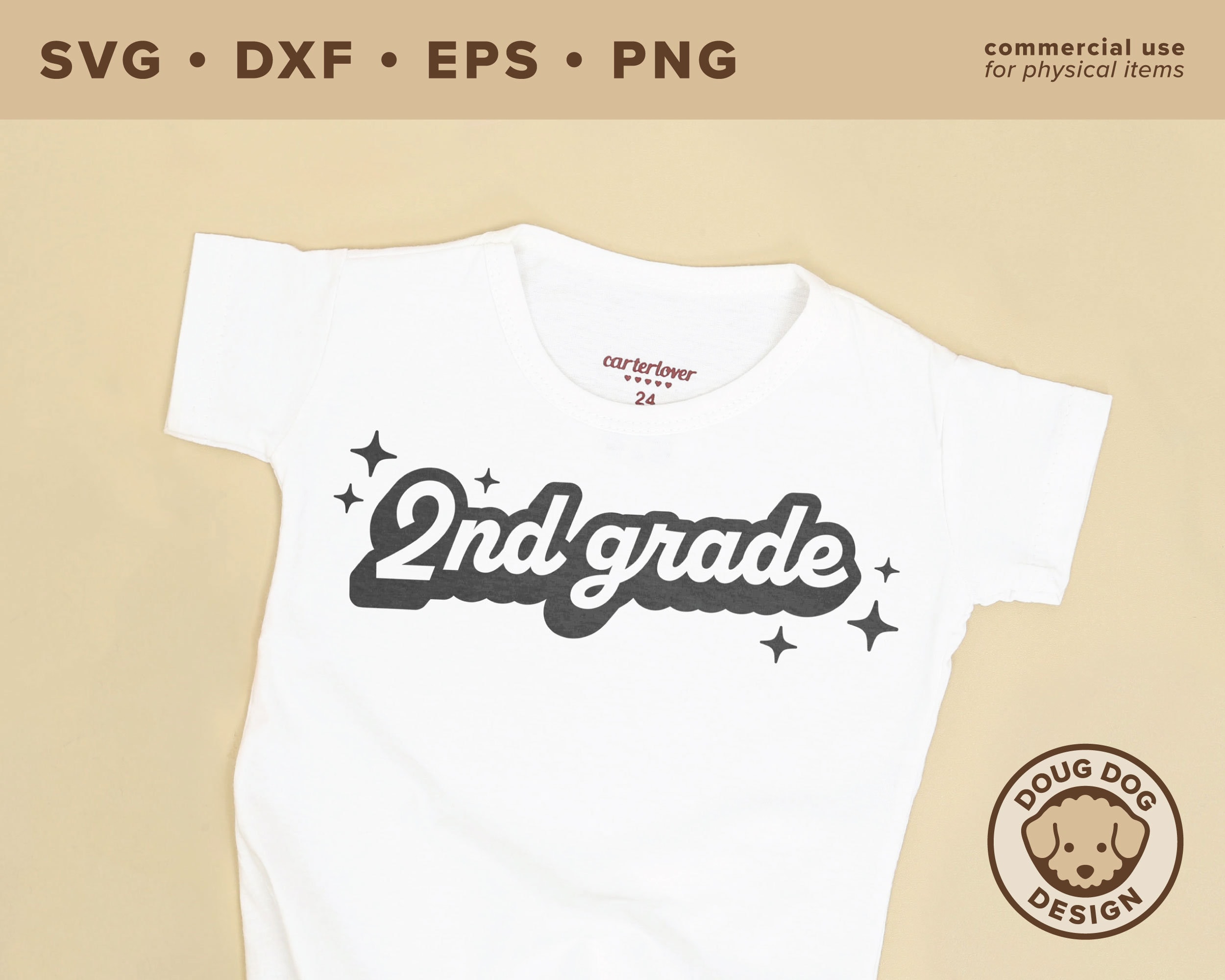 2nd Grade SVG Cut File - Back to School Svg - Second Teacher Png Dxf ...