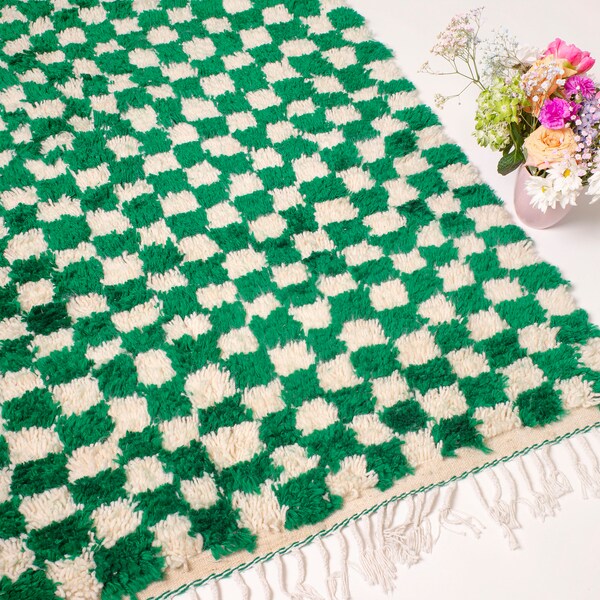 Green Moroccan Rug - Etsy