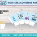Cute Sea Monsters Style Party, Sea Monsters Decorations, Printable ...