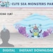 Cute Sea Monsters Style Party, Sea Monsters Decorations, Printable ...