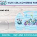 Cute Sea Monsters Style Party, Sea Monsters Decorations, Printable ...