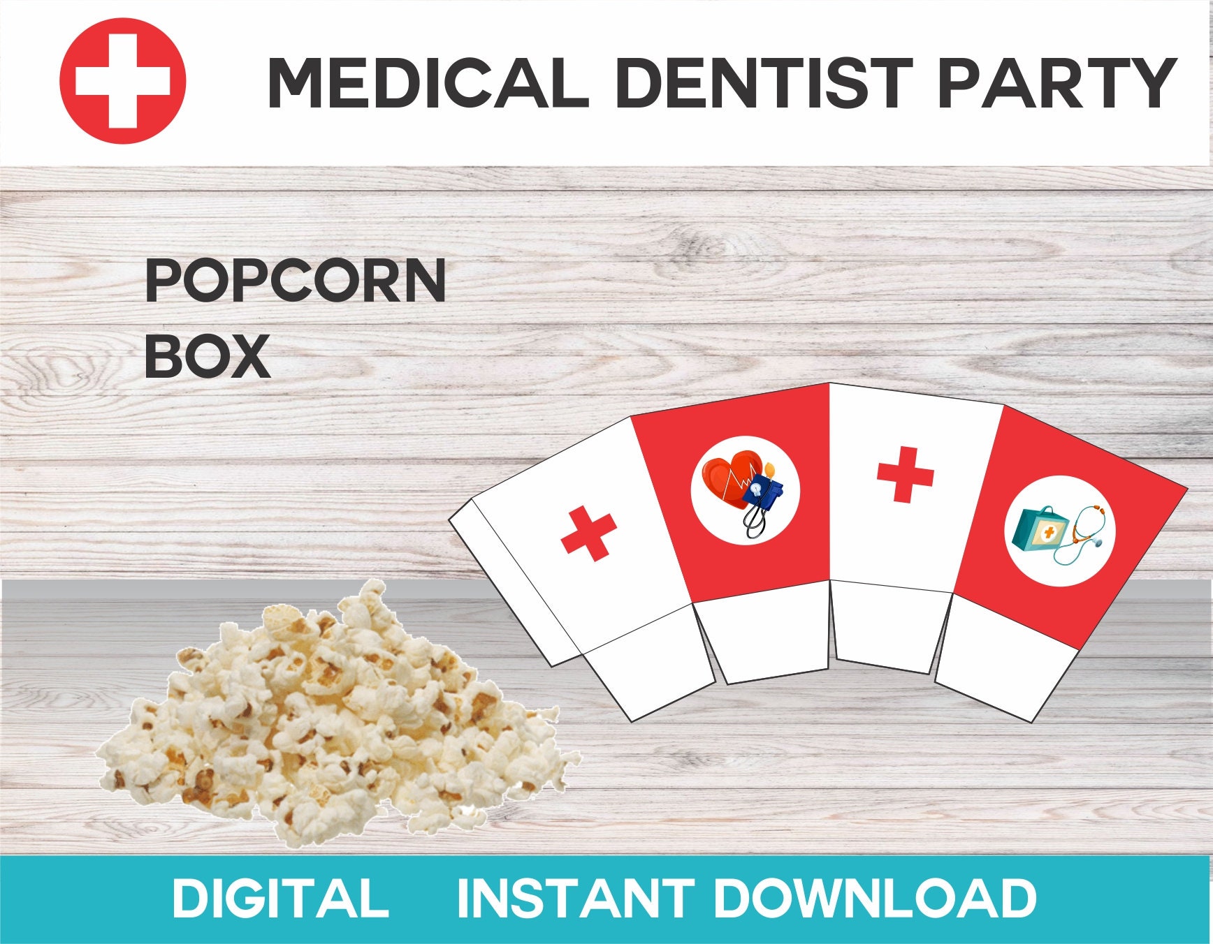 Medical Theme Party Decorations, MD Birthday Party, Printable Doctors ...