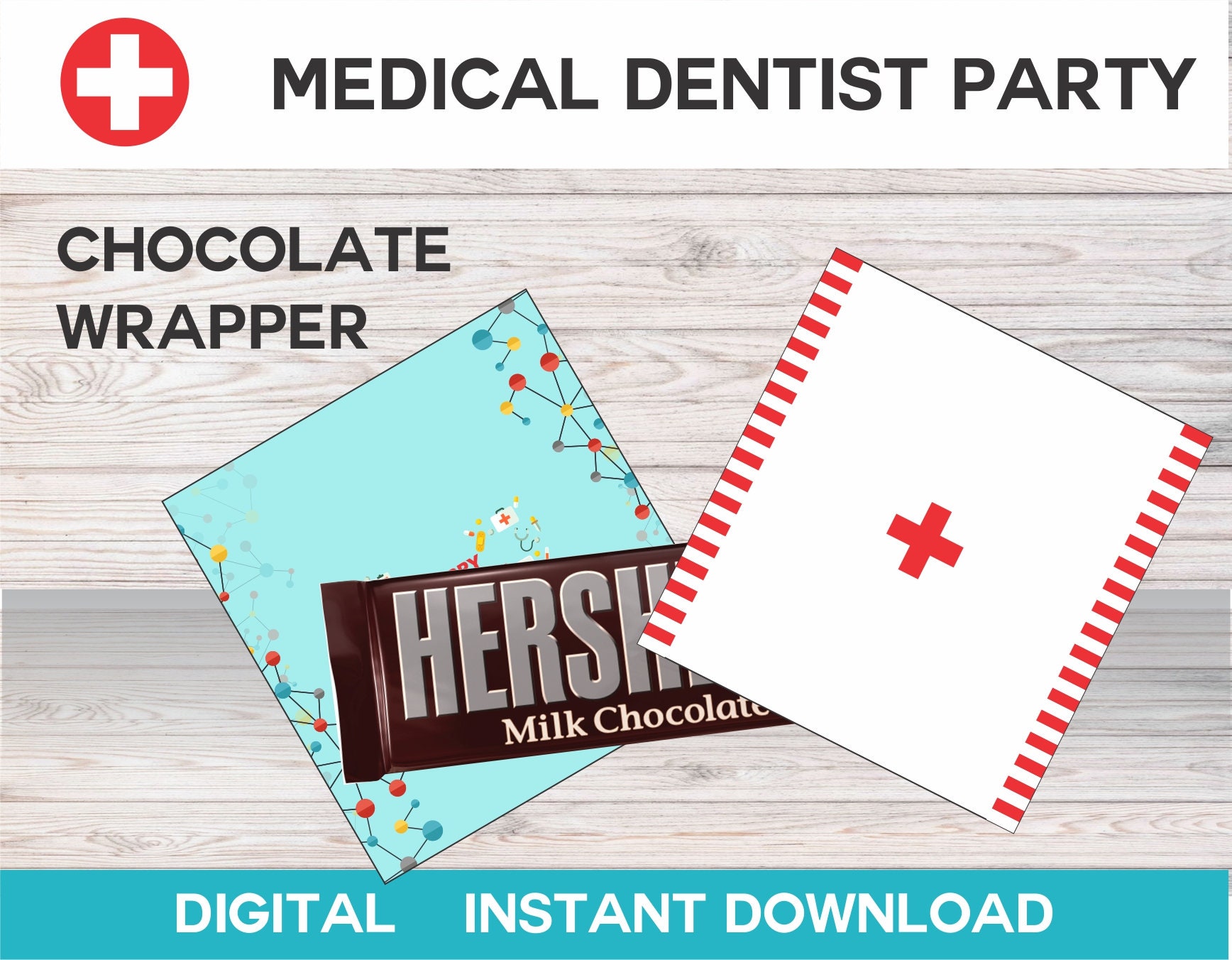 Medical Theme Party Decorations, MD Birthday Party, Printable Doctors ...