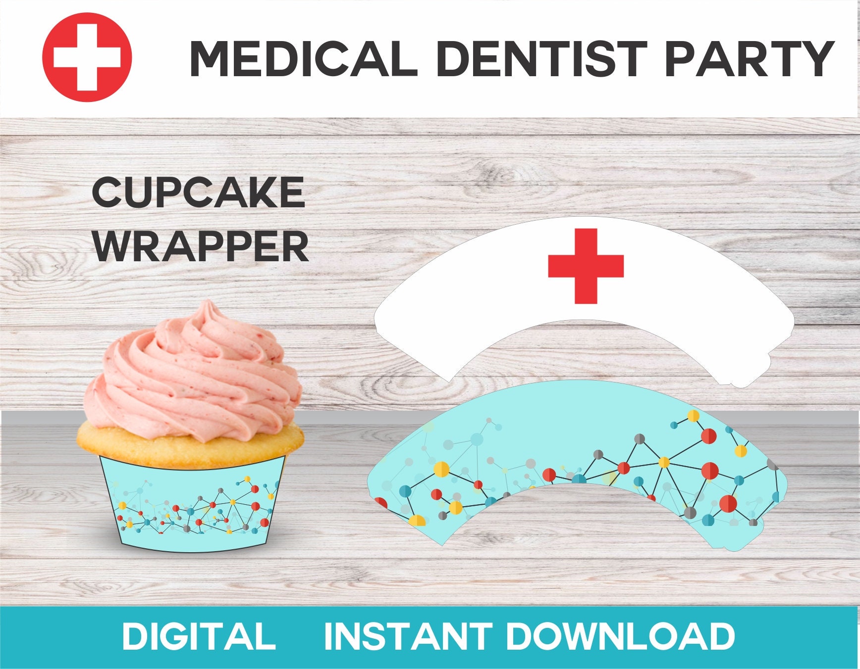 Medical Theme Party Decorations, MD Birthday Party, Printable Doctors ...