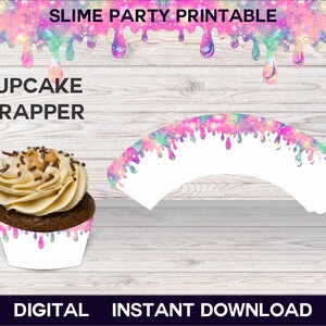 Slime Theme Party Decorations, Slime Birthday Party, Printable Birthday ...