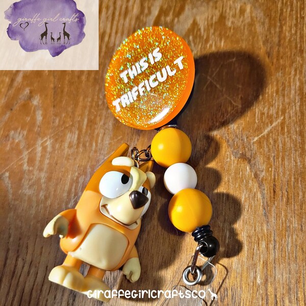 Bluey and Bingo Badge Holder - Etsy