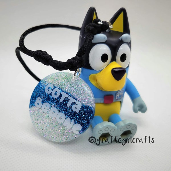 Bluey Bandit Keychain for Father - Etsy